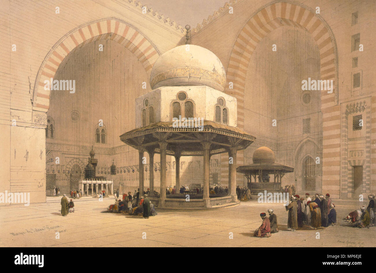 . English: Picture of a print from David Roberts' Egypt & Nubia, issued ...