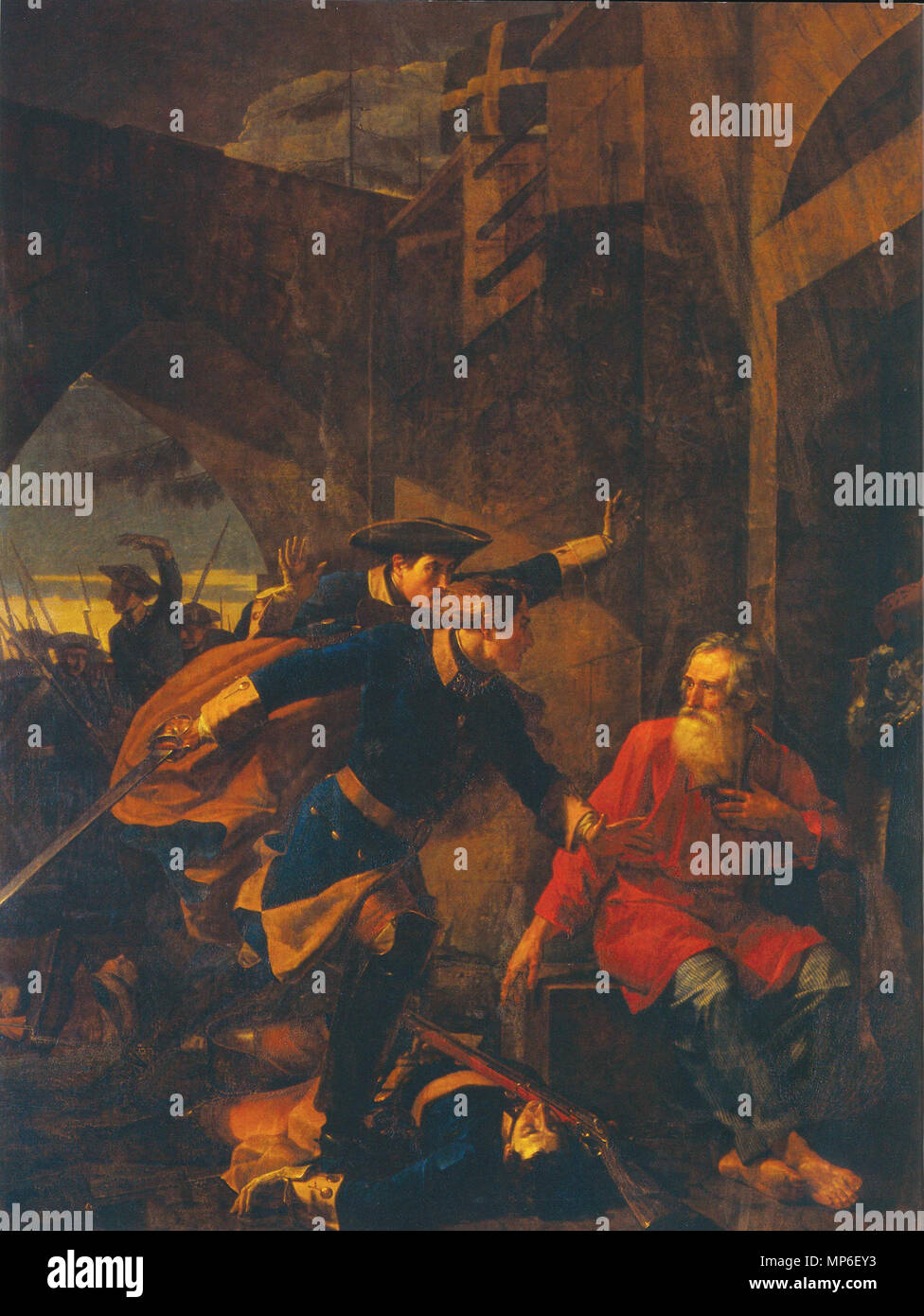 1225 Vasily Shebuyev – The Heroic deed of merchant Igolkin Stock Photo ...