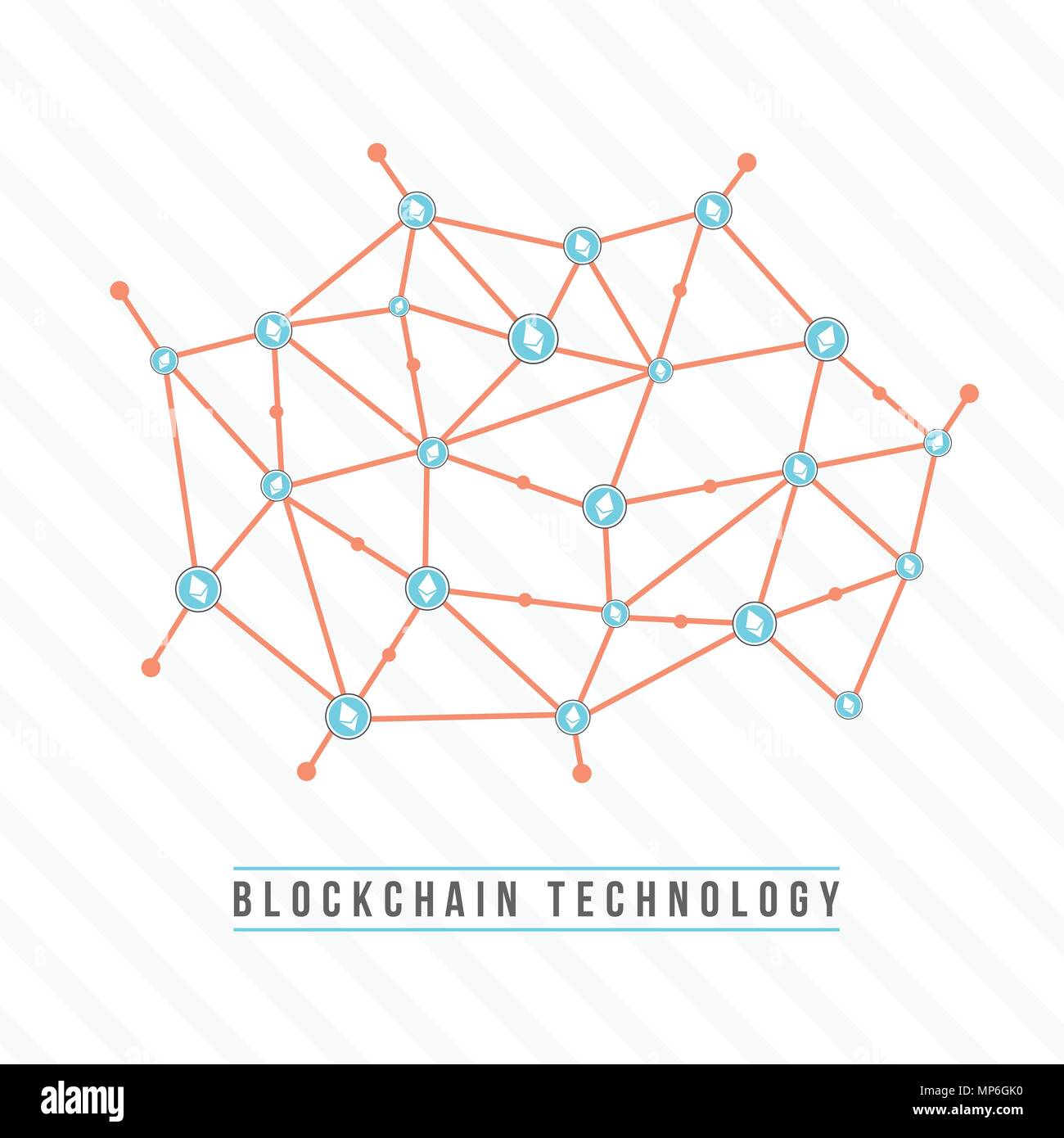 Blockchain technology concept design vector illustration Stock Vector ...