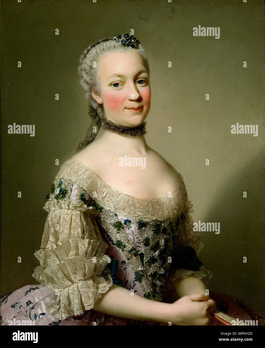 . Portrait of Katarzyny z Zamoyskich Mniszchowej . circa 1752 ...