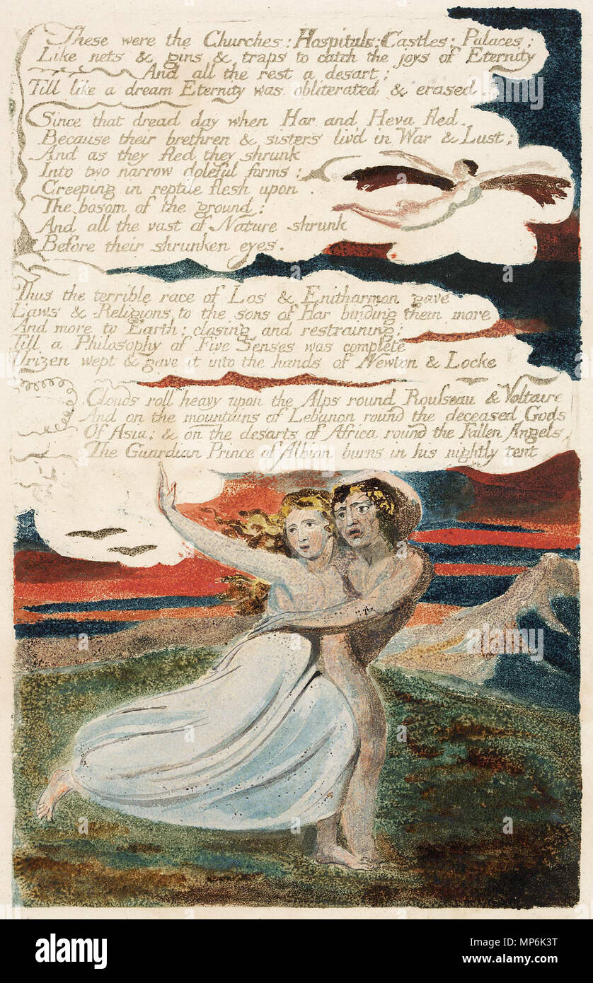 English: The Song of Los copy 1795 object 5 Henry E Huntington Library ...