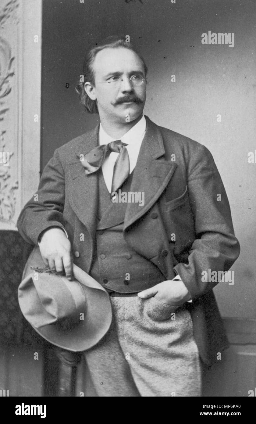 . English: Max Schlosser (1835–1916), tenor opera vocalist . before ...