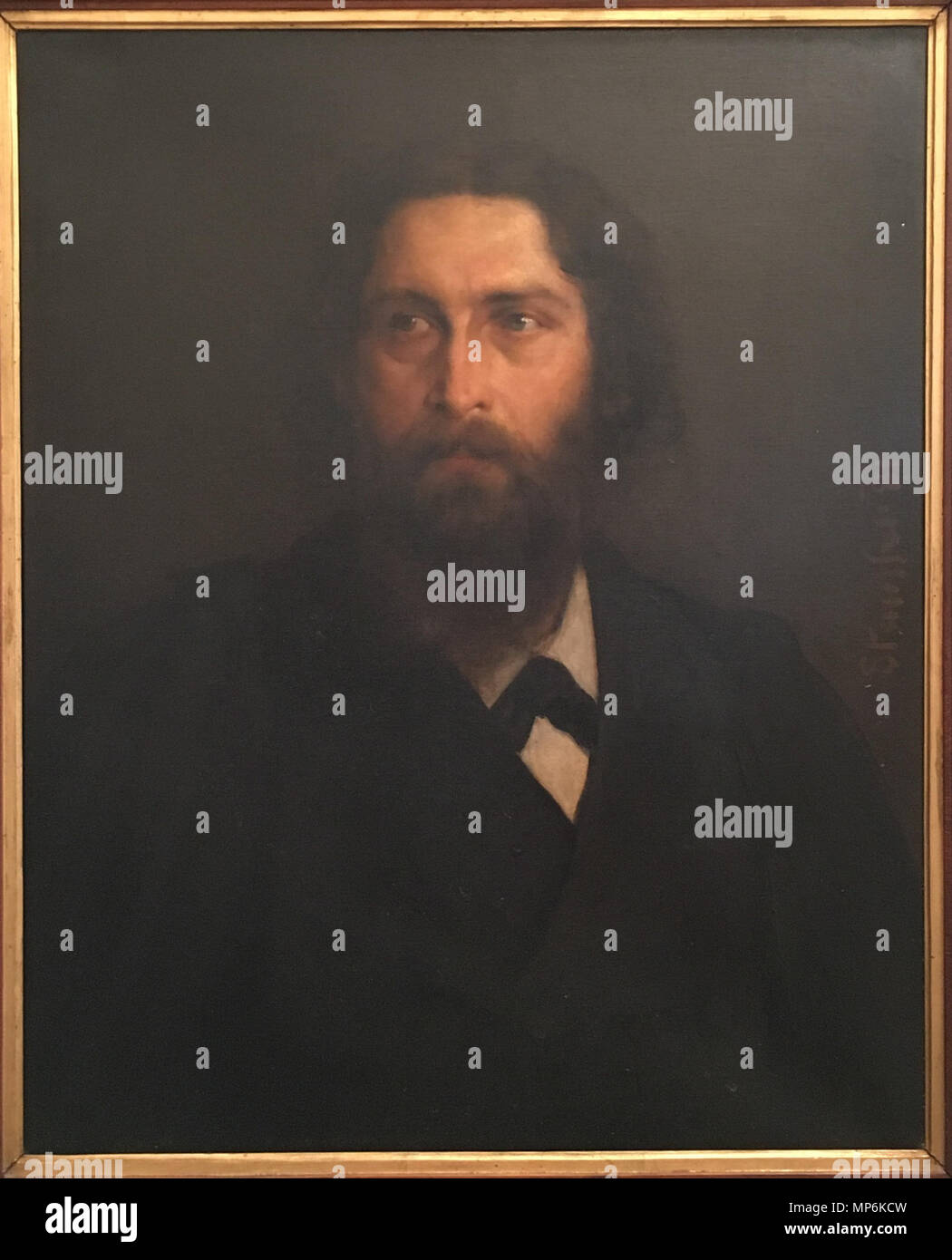 . Deutsch: Vermutlich Selbstportrait . 1881. 1022 Portrait Viktor ...