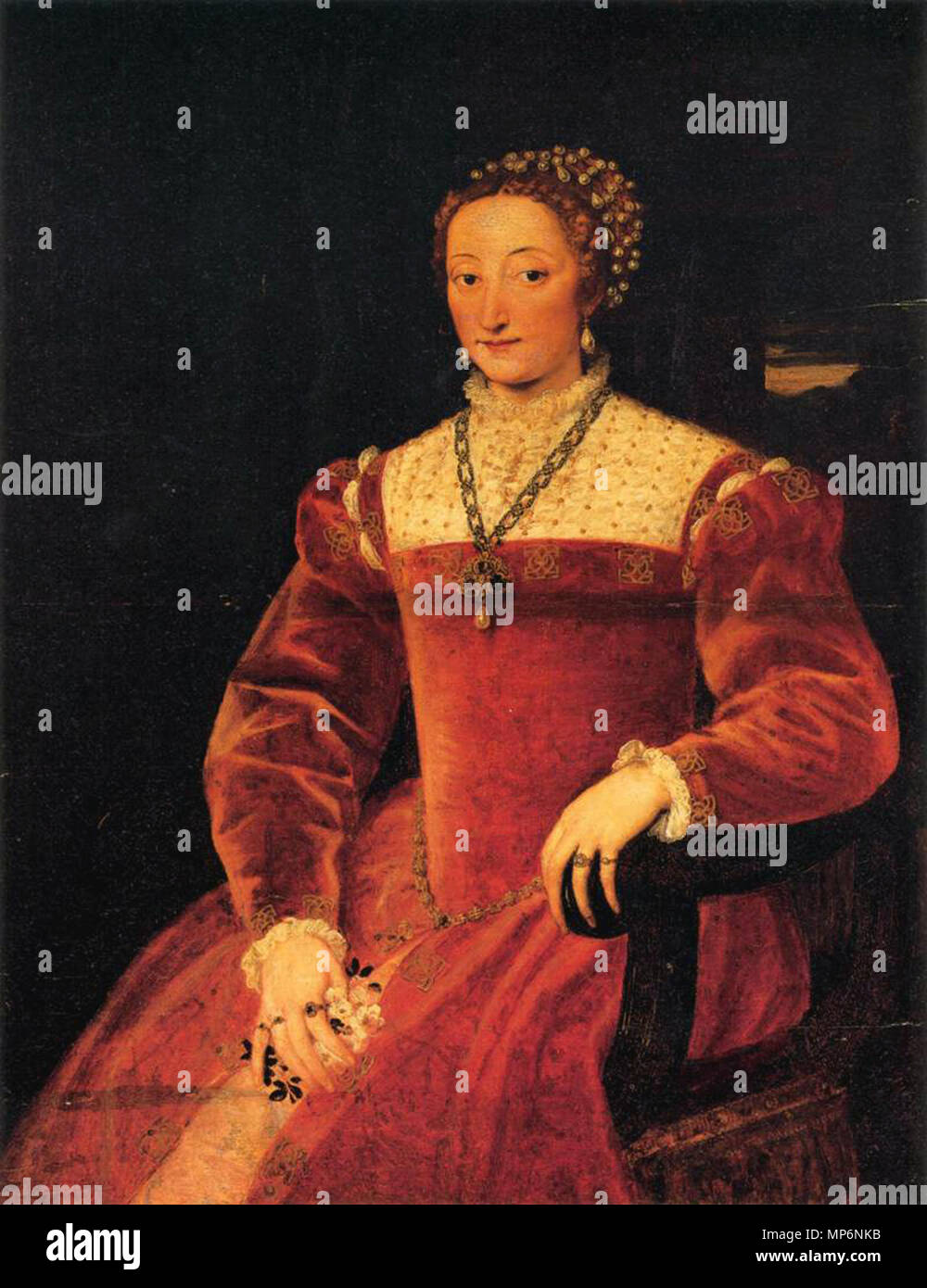 Giulia Varano, Duchess of Urbino between 1545 and 1547. 1196 Titian ...