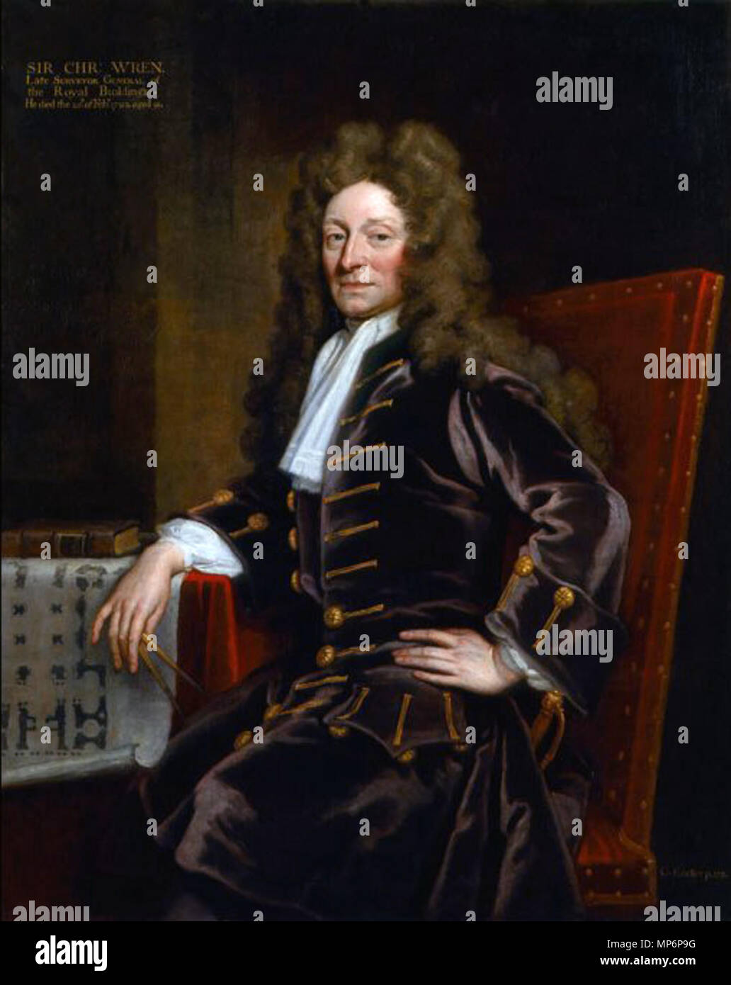 Christopher wren sir godfrey kneller hi-res stock photography and ...