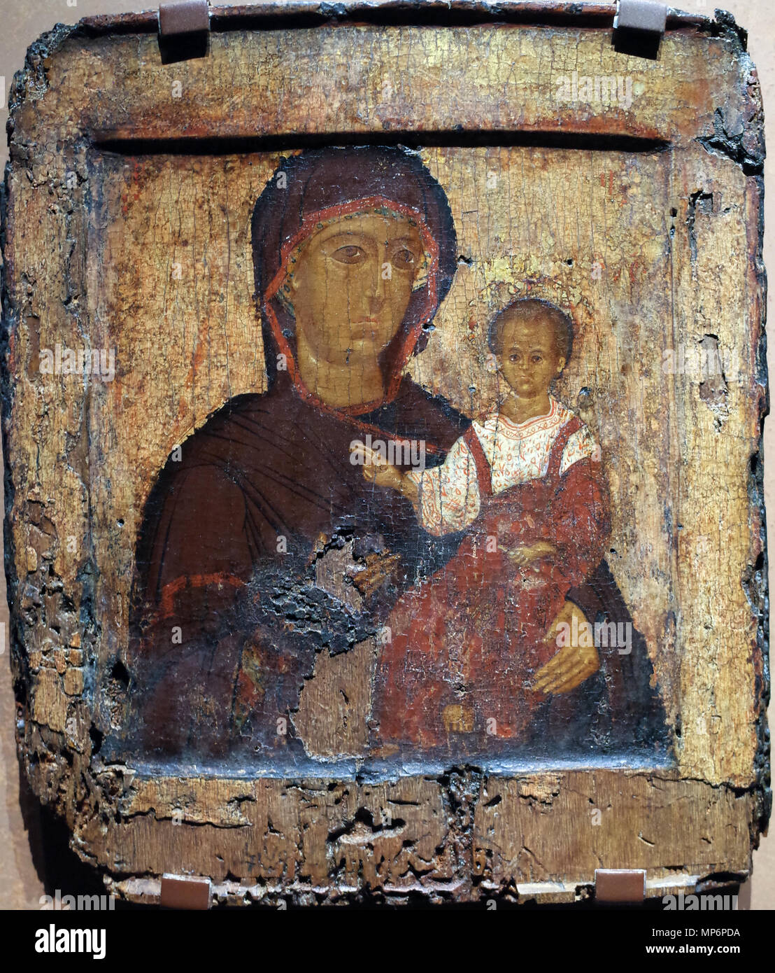 . Icon exhibited at the Museum of Byzantine Culture, Thessaloniki, Greece. between 1500 and 1600 ...