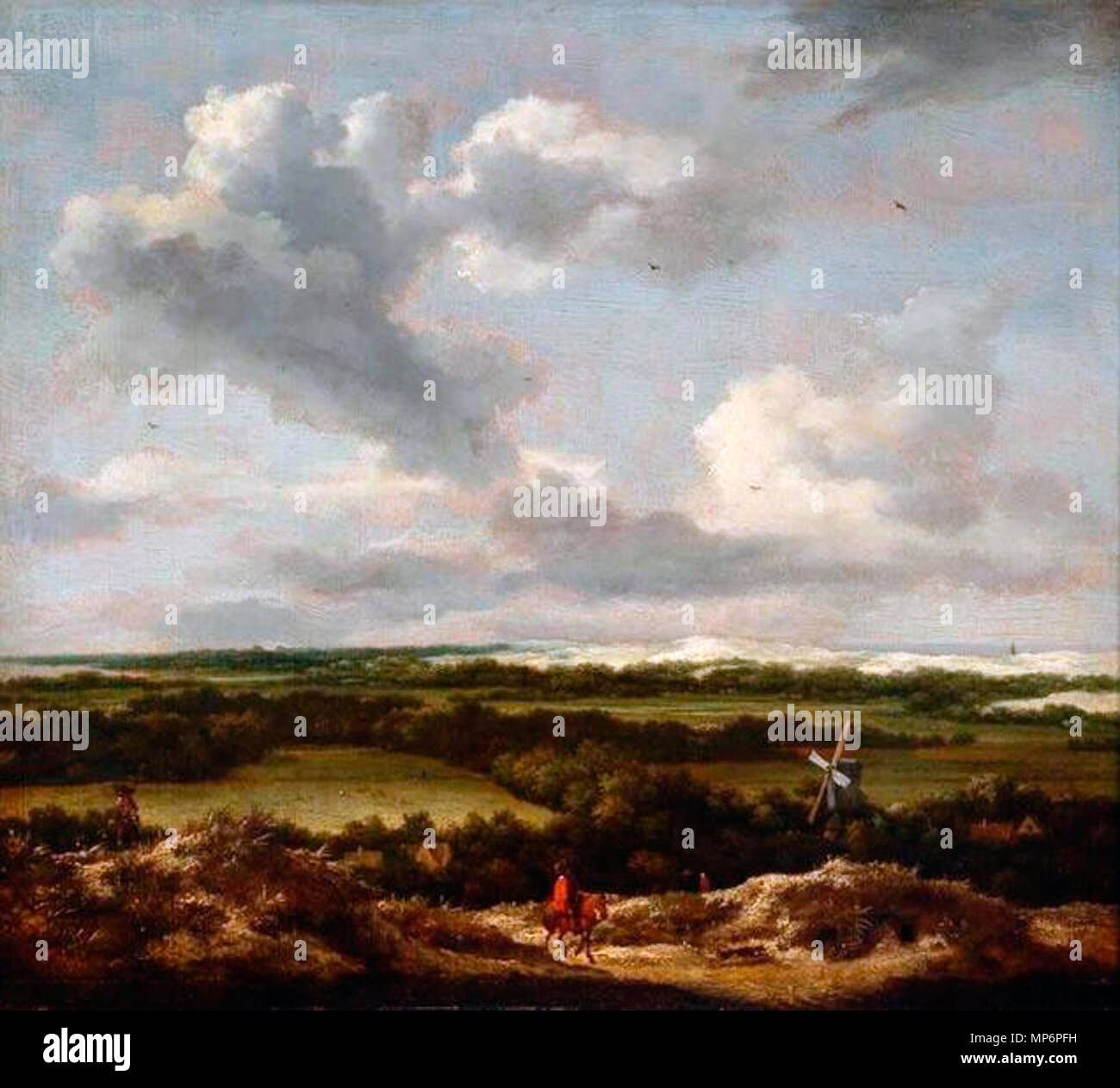 Dune Landscape with a Rabbit Hunt. English: Dune Landscape with a ...