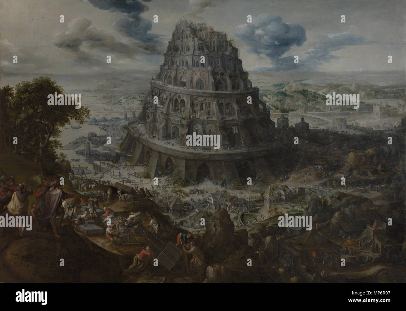 The Tower of Babel 1595. 865 Marten van Valckenborch - The Tower of ...