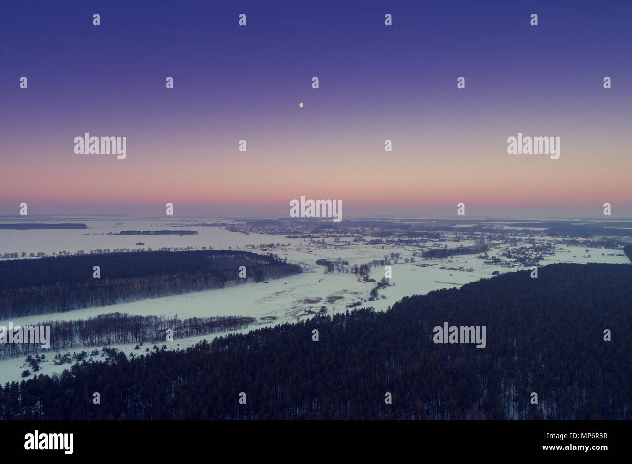 Aerial scene dawn sky agriculture hi-res stock photography and images ...