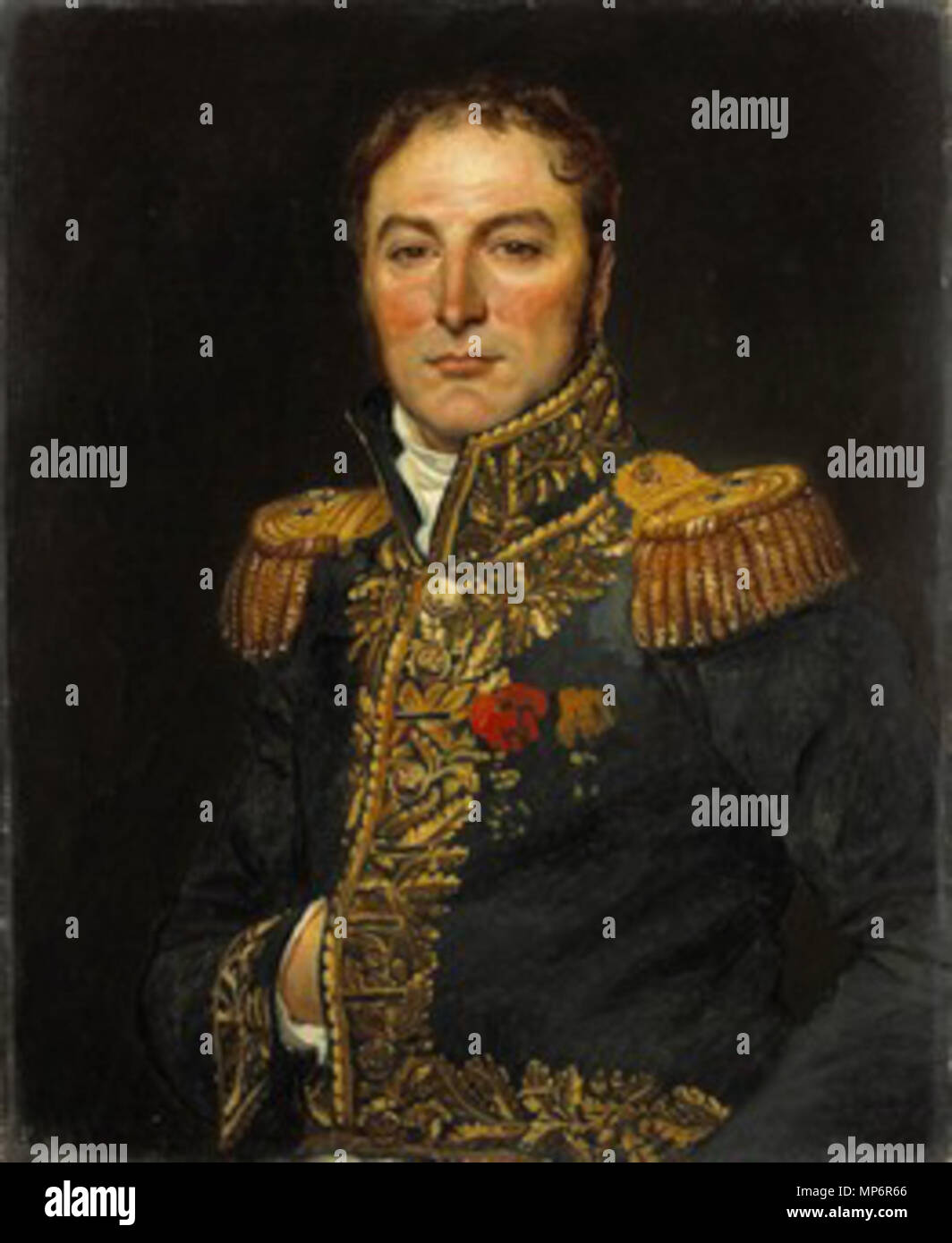 Français : Portrait du général baron Claude Marie Meunier, gendre de ...