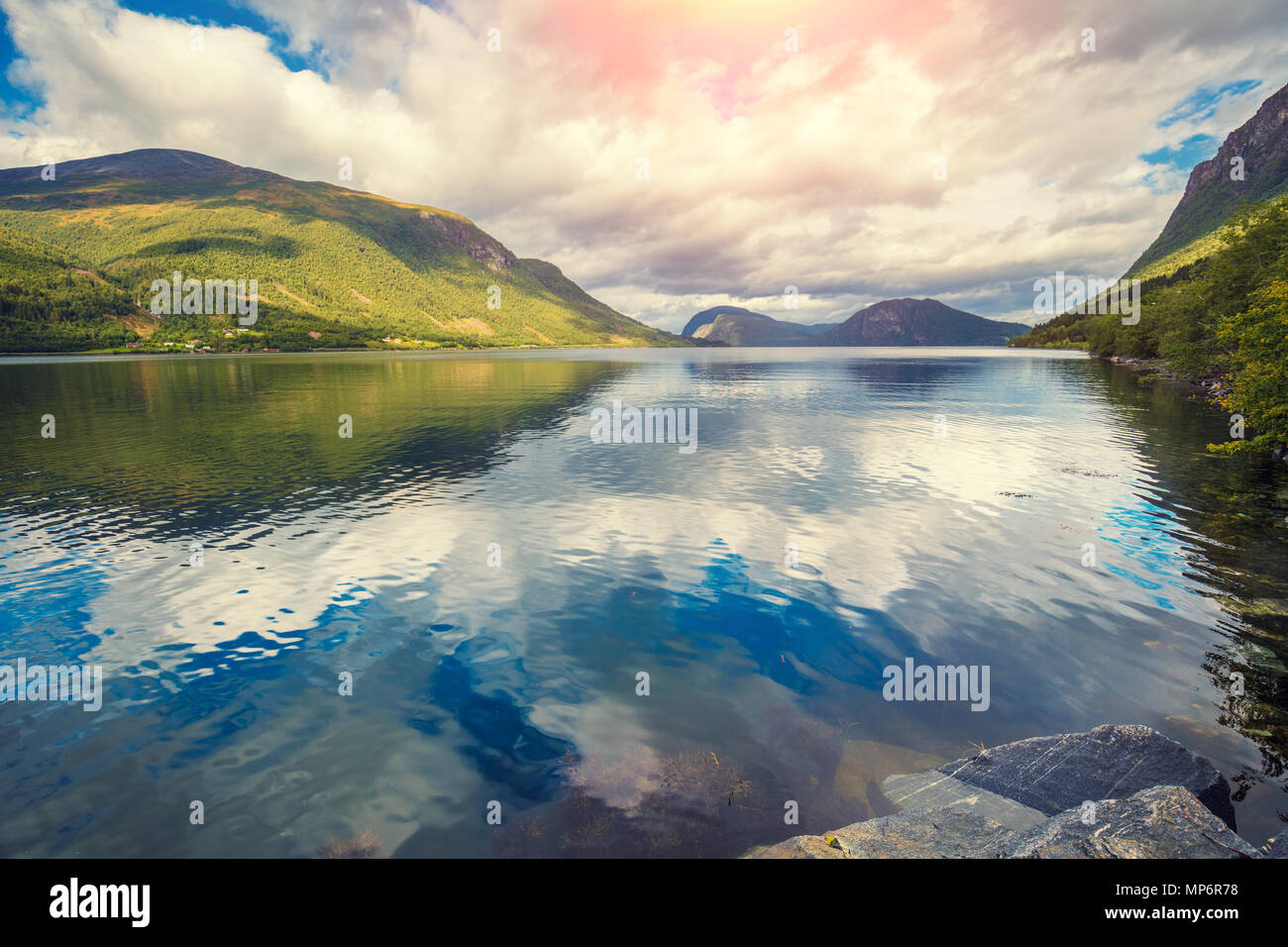 Fjord sunrise hi-res stock photography and images - Alamy