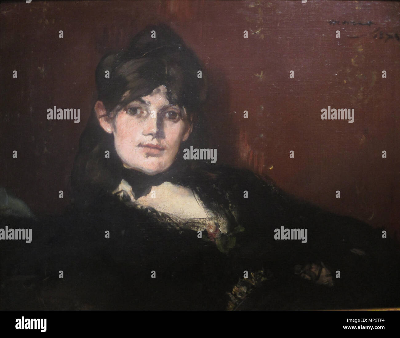 Berthe Morisot . Français : Manet, Berthe Morisot étendue (1873), musée ...