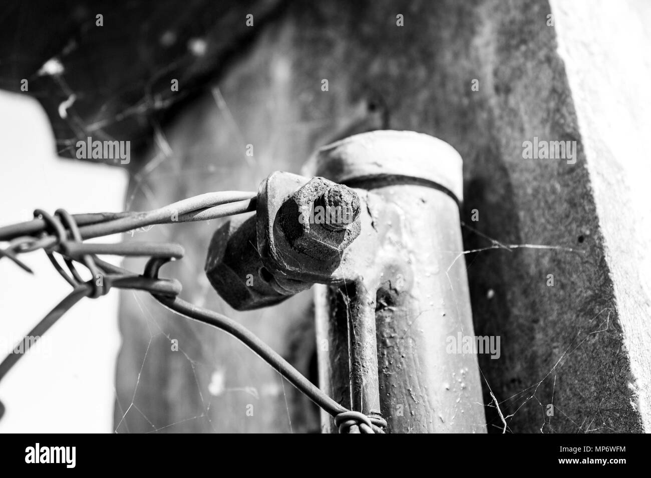 Rusty metal art Black and White Stock Photos & Images - Alamy