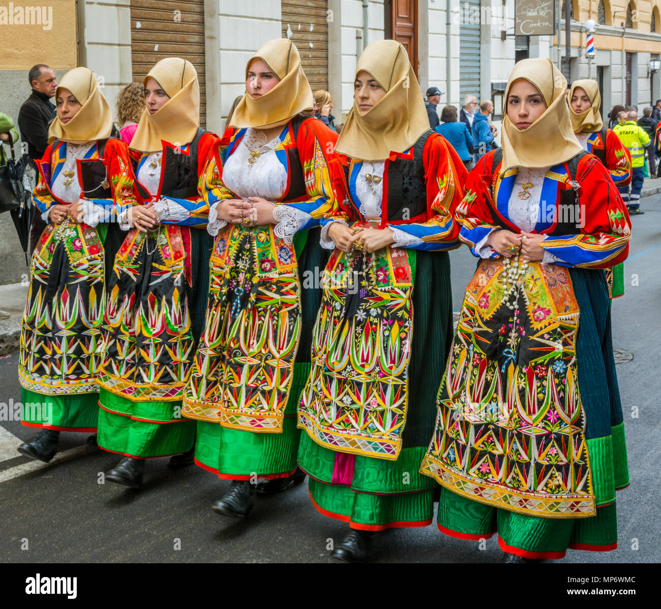 CAGLIARI, Italy - May 1, 2018: The famous Festival of Sant'Efisio in ...