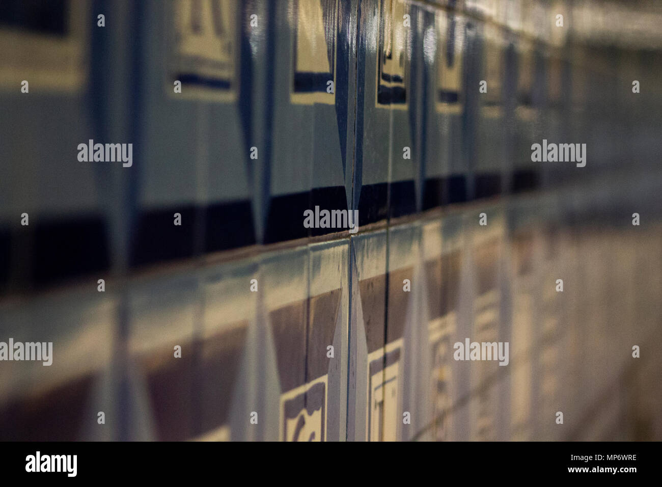 Mosaic tiled subway station hi-res stock photography and images - Alamy
