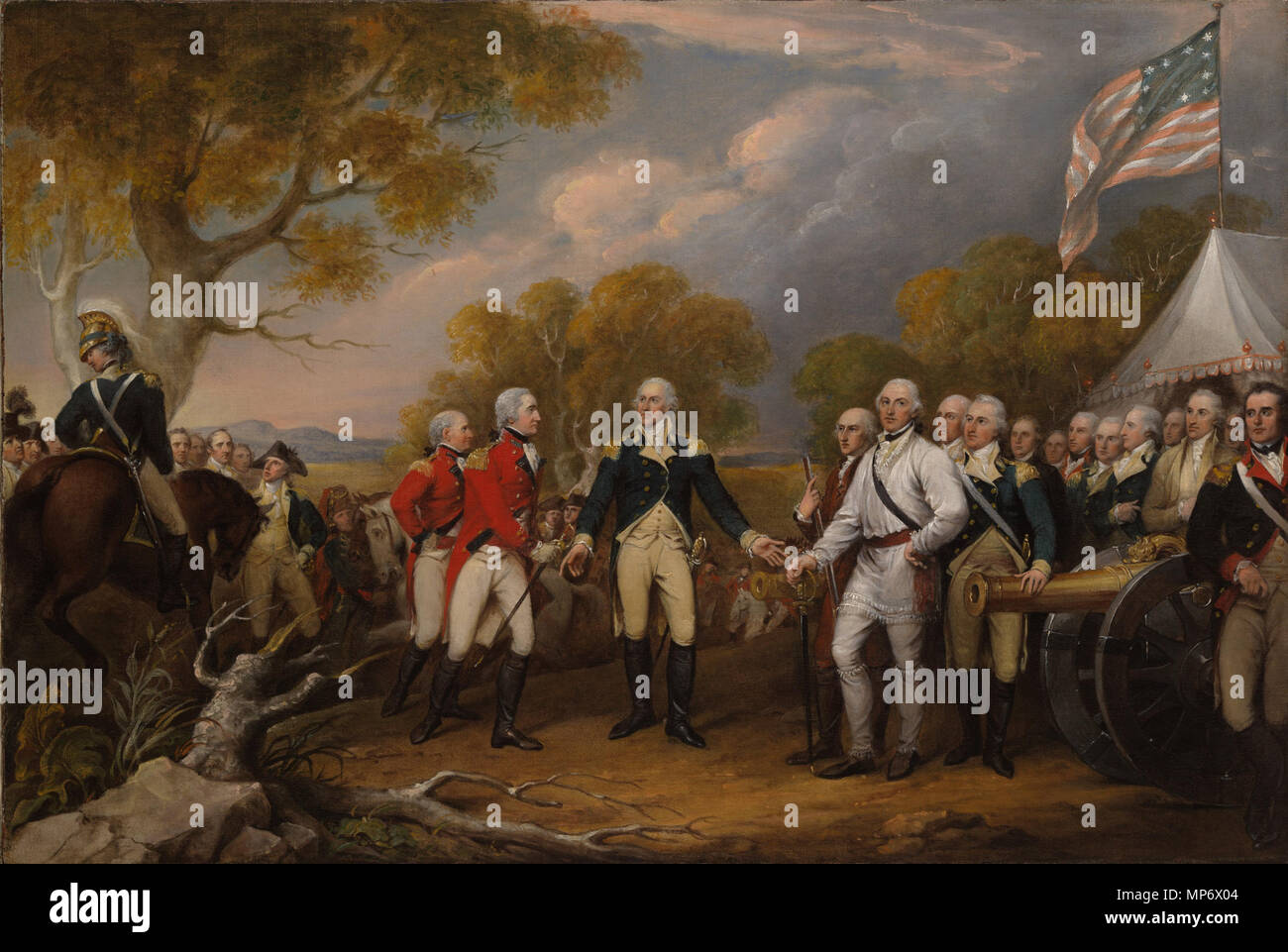 The Surrender of General Burgoyne at Saratoga, October 16, 1777 circa ...