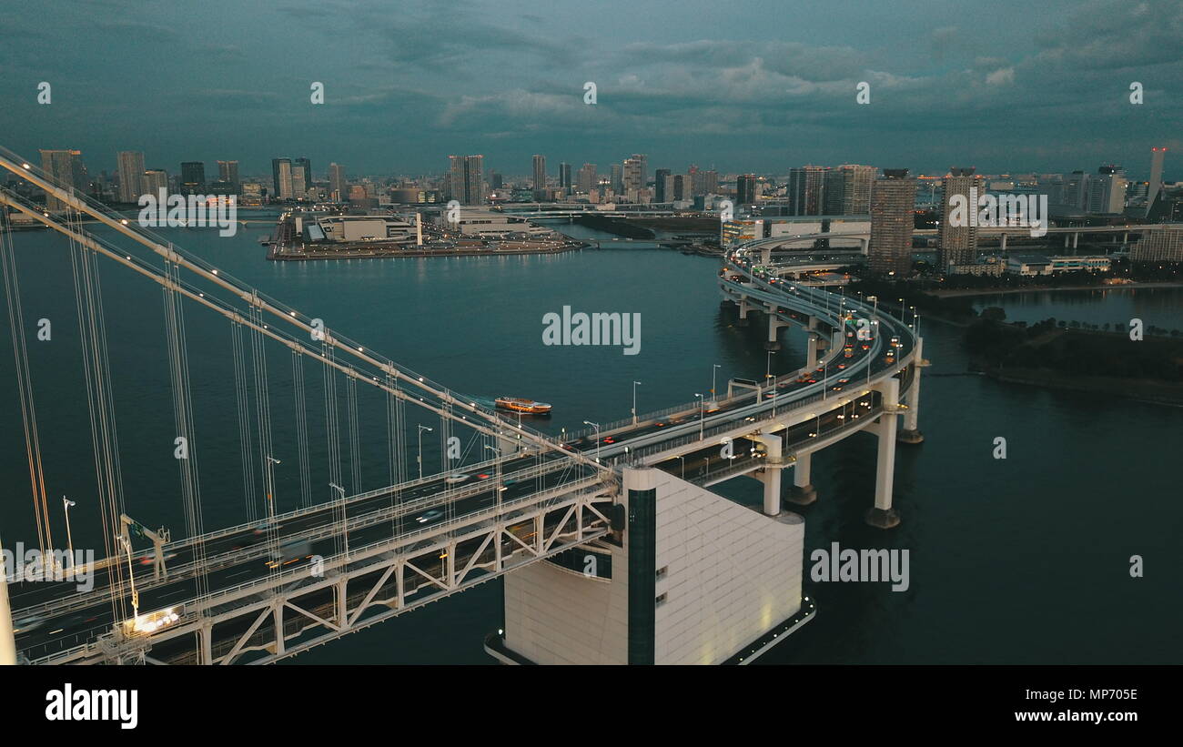 Tokyo, Tokyo, China. 21st May, 2018. The Rainbow Bridge is a suspension ...