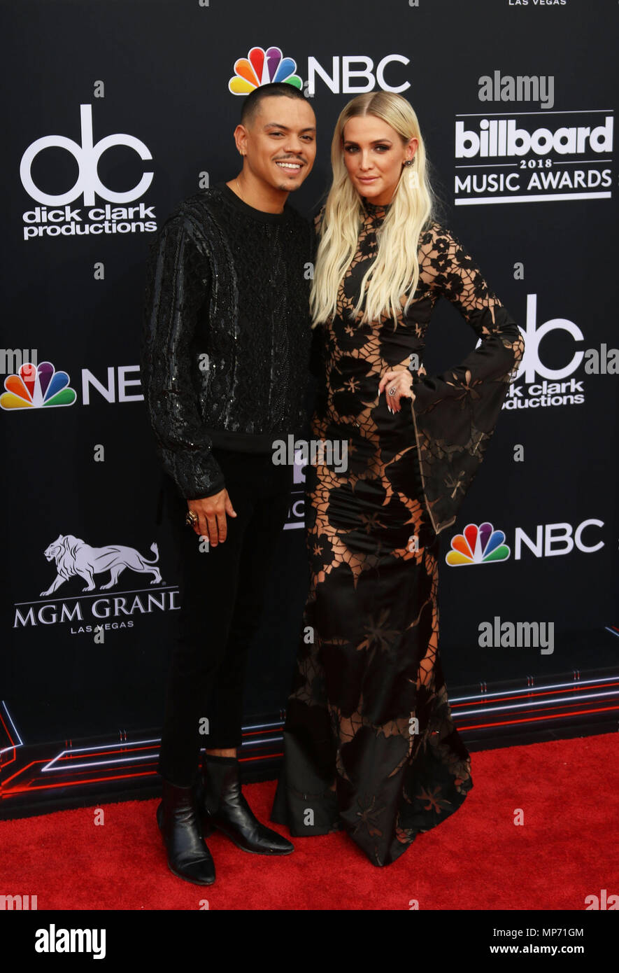 Las Vegas, Nevada, USA. 21st May, 2018. Ashlee Simpson and husband Evan ...