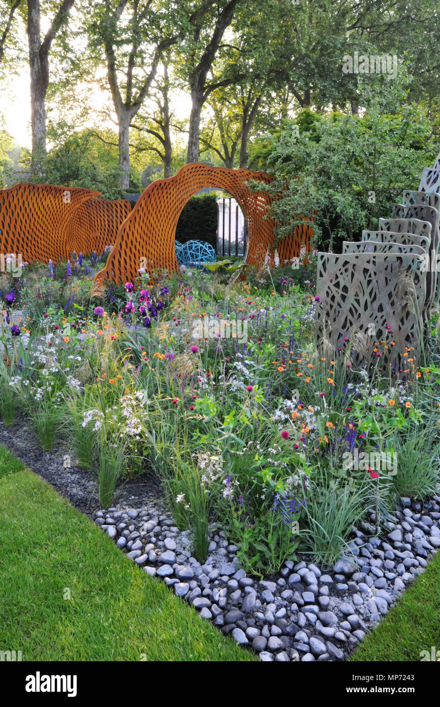 London, UK. 21st May 2018. The David Harber and Savills Garden ...