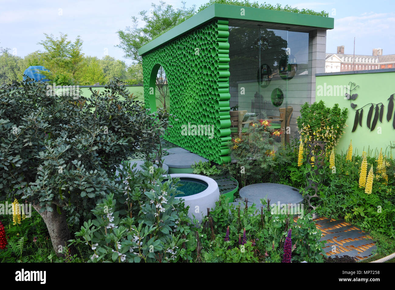 London, UK. 21st May 2018. The Seedlip Garden (designed by Dr Catherine ...