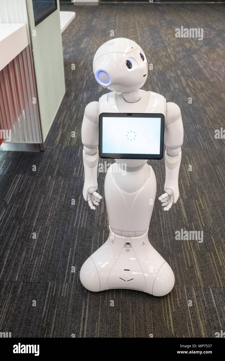 New humanoid,robot, Pepper,made,by,Softbank,Robotics,undergoing testing ...