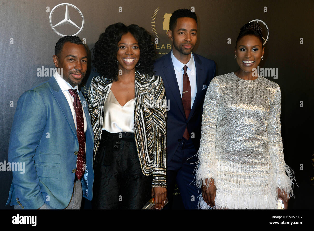 New York, USA. 19th May, 2018. Prentice Penny, Yvonne Orji, Jay Ellis ...