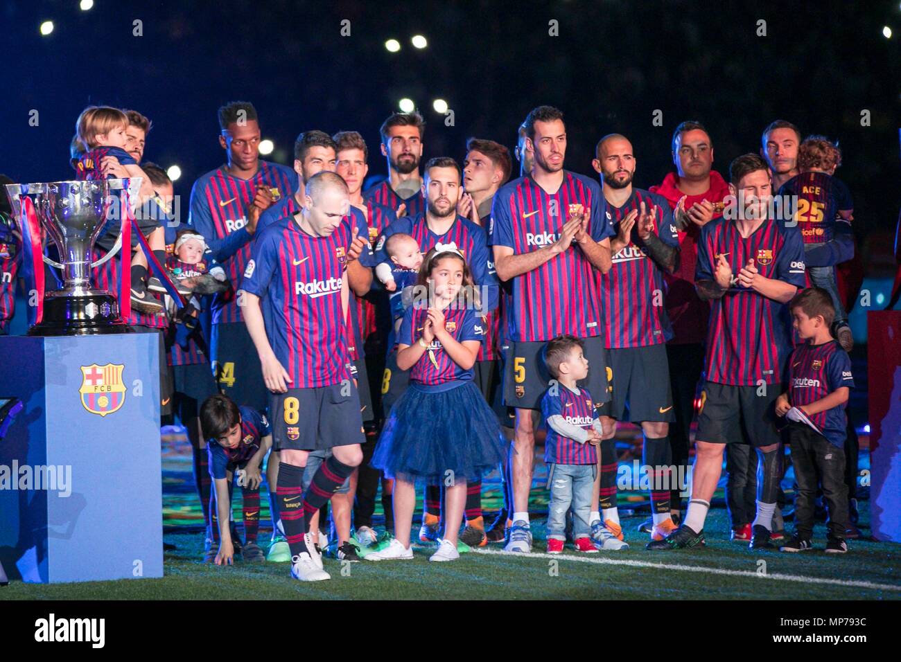 Celebration of league champions and farewell party andres iniesta hi ...