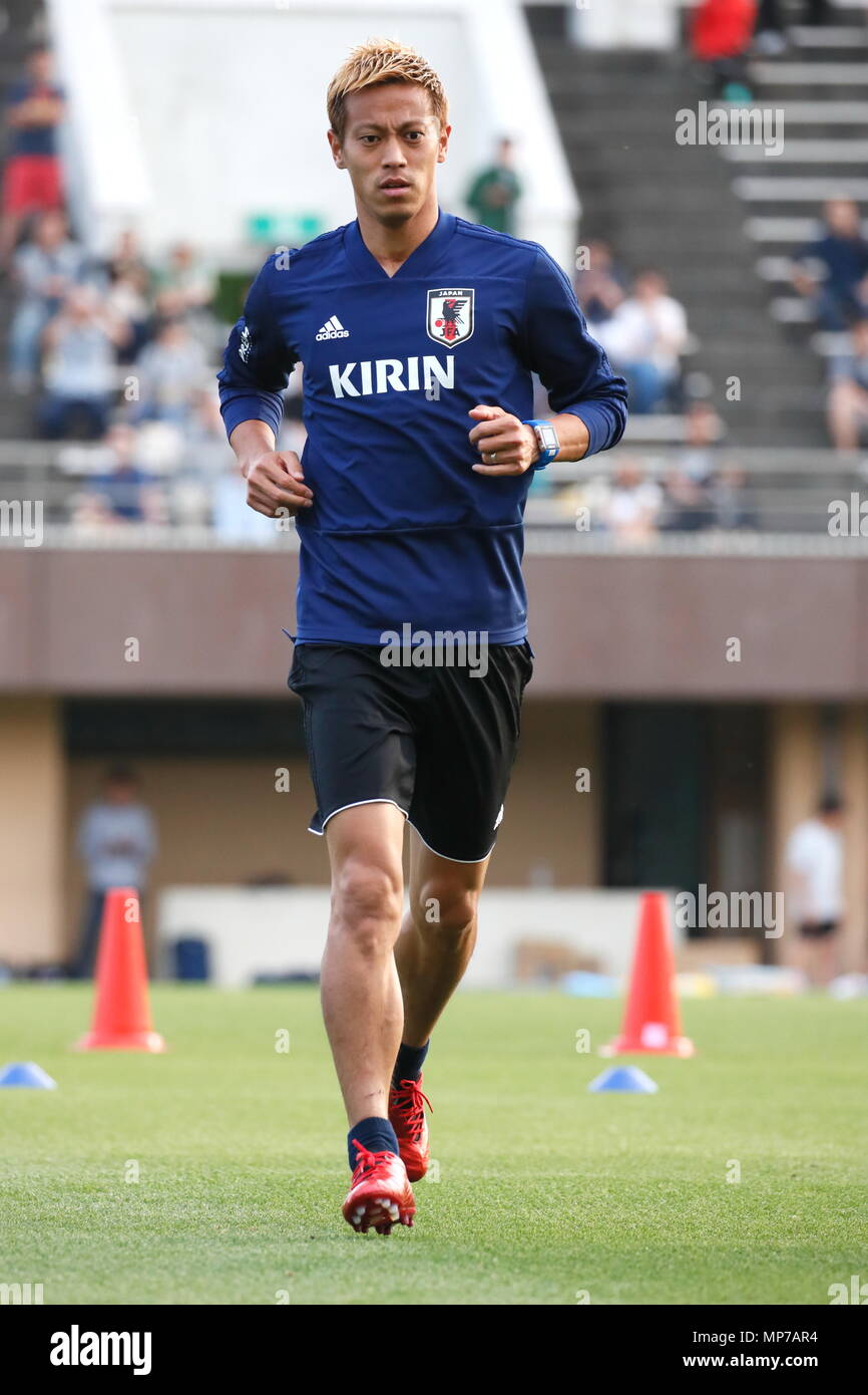 Frontier soccer field, Chiba, Japan. 21st May, 2018. Keisuke Honda (JPN) Football/Soccer : Japan ...
