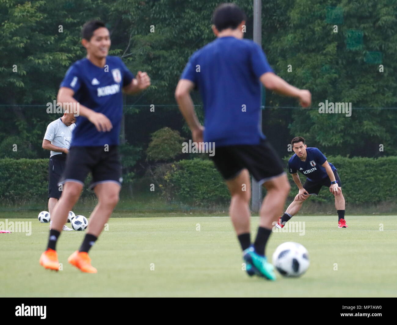 Frontier soccer field, Chiba, Japan. 21st May, 2018. Shinji Okazaki (JPN) Football/Soccer ...