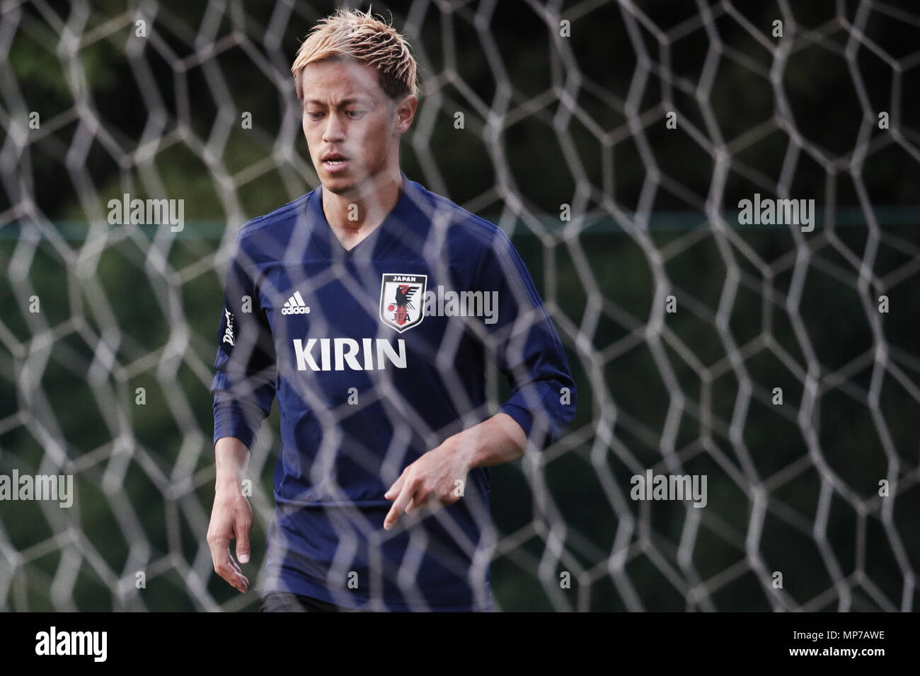Frontier soccer field, Chiba, Japan. 21st May, 2018. Keisuke Honda (JPN) Football/Soccer : Japan ...