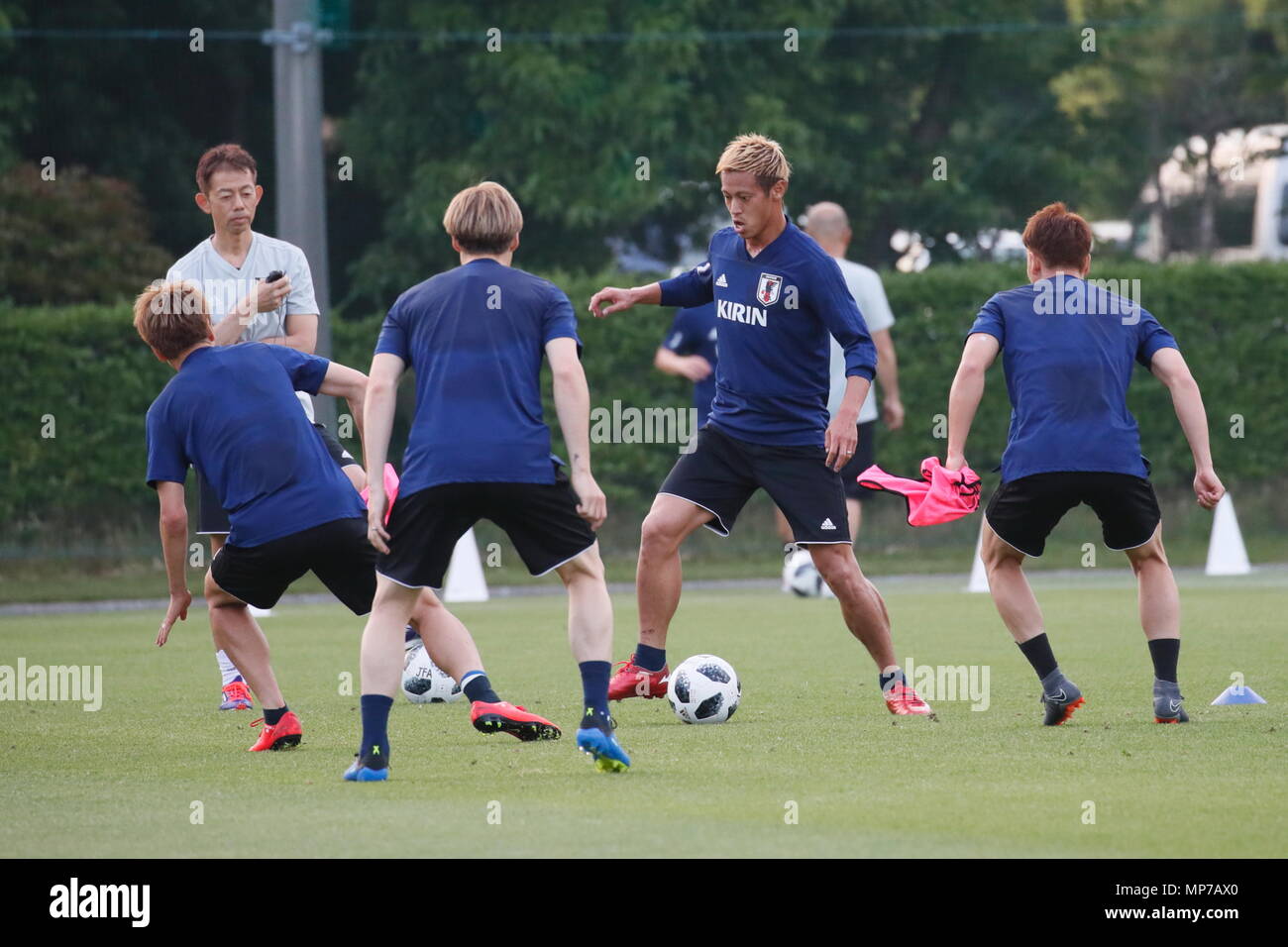 Frontier soccer field, Chiba, Japan. 21st May, 2018. Keisuke Honda (JPN ...