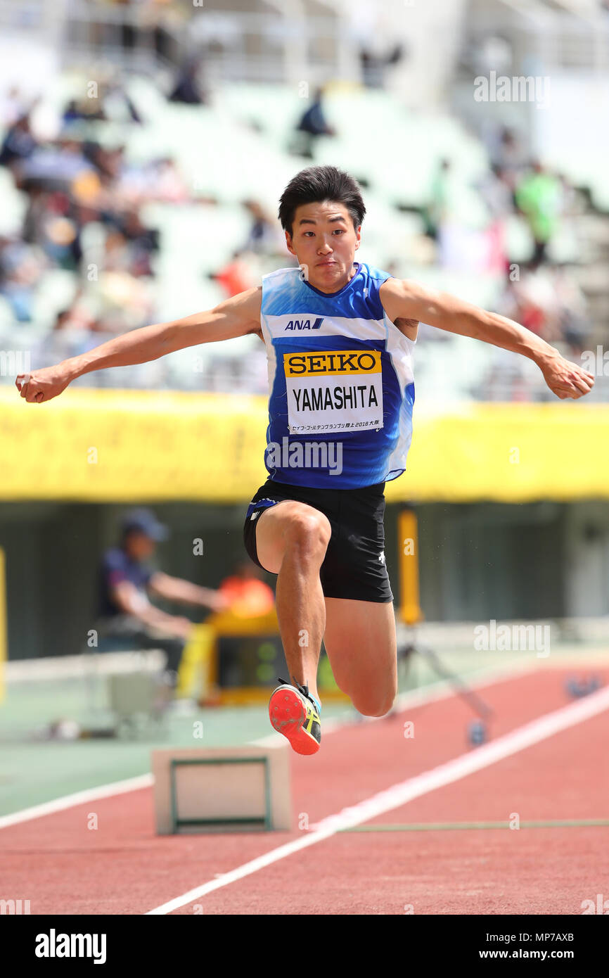 Osaka Men's Triple Jump at Yanmar Stadium Nagai, Osaka, Japan. 20th May ...