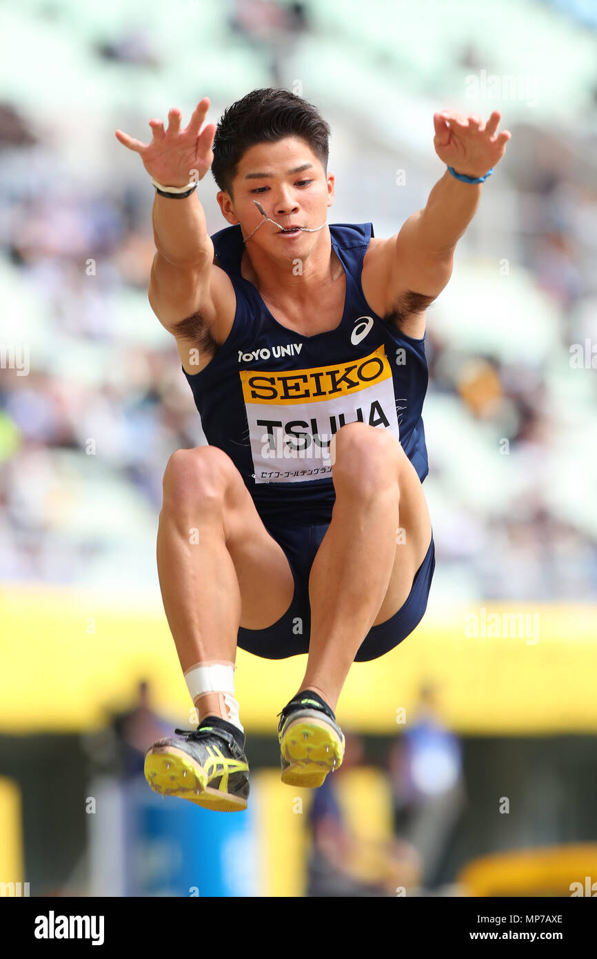 Osaka Men's Long Jump at Yanmar Stadium Nagai, Osaka, Japan. 20th May ...
