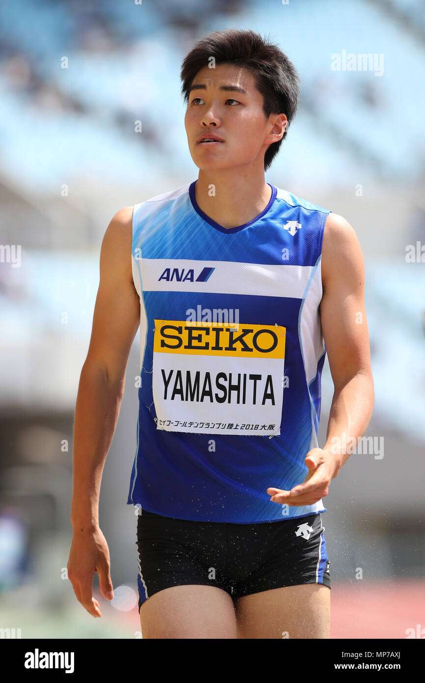 Osaka Men's Triple Jump at Yanmar Stadium Nagai, Osaka, Japan. 20th May, 2018. Kohei Yamashita ...