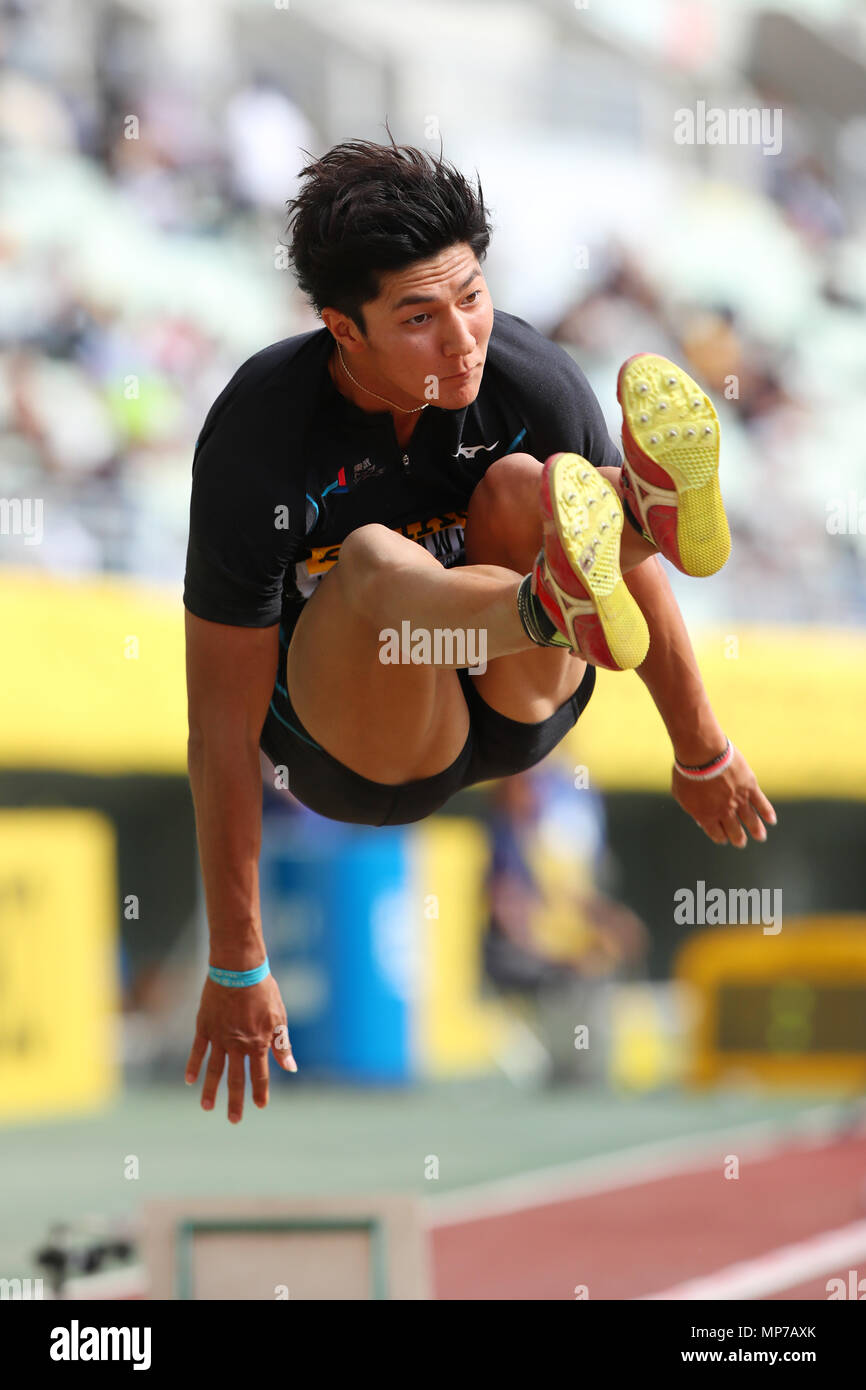 Osaka Men's Long Jump at Yanmar Stadium Nagai, Osaka, Japan. 20th May ...