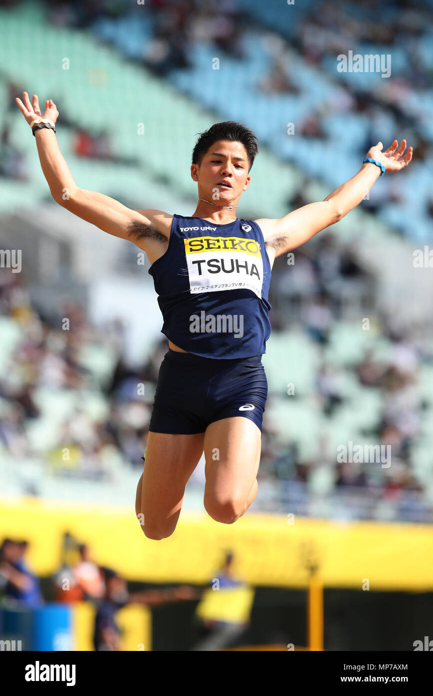 Osaka Men's Long Jump at Yanmar Stadium Nagai, Osaka, Japan. 20th May ...