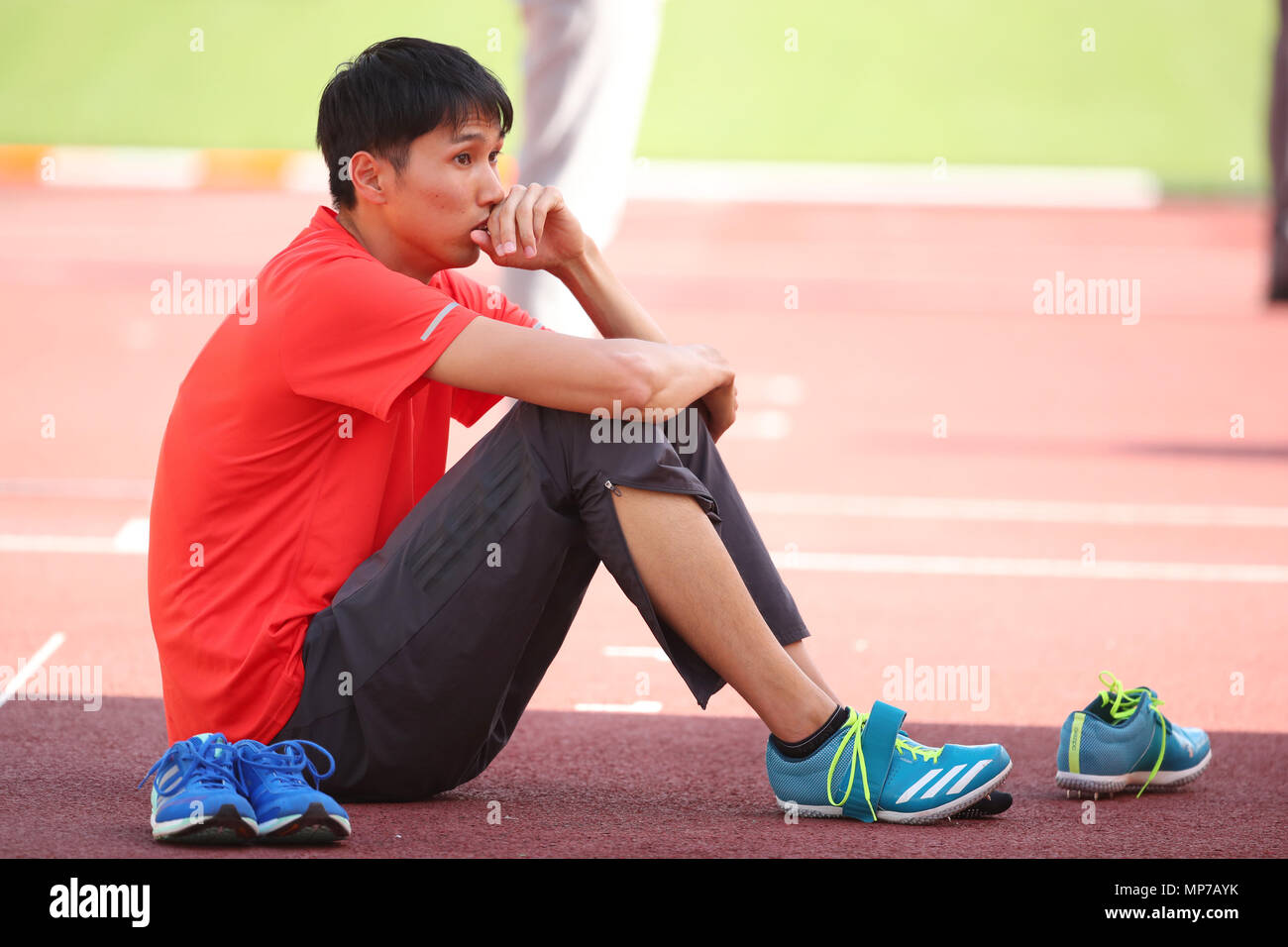 Osaka Men's High Jump at Yanmar Stadium Nagai, Osaka, Japan. 20th May ...