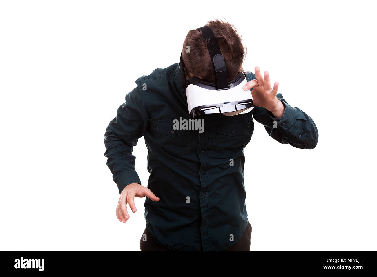Looking through vr goggles hi-res stock photography and images - Alamy
