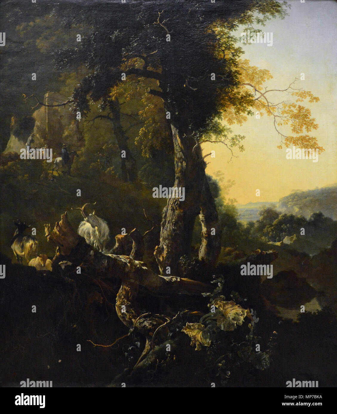 968 Paysage au soleil levant - Adam Pynacker - Musée du Louvre Stock ...