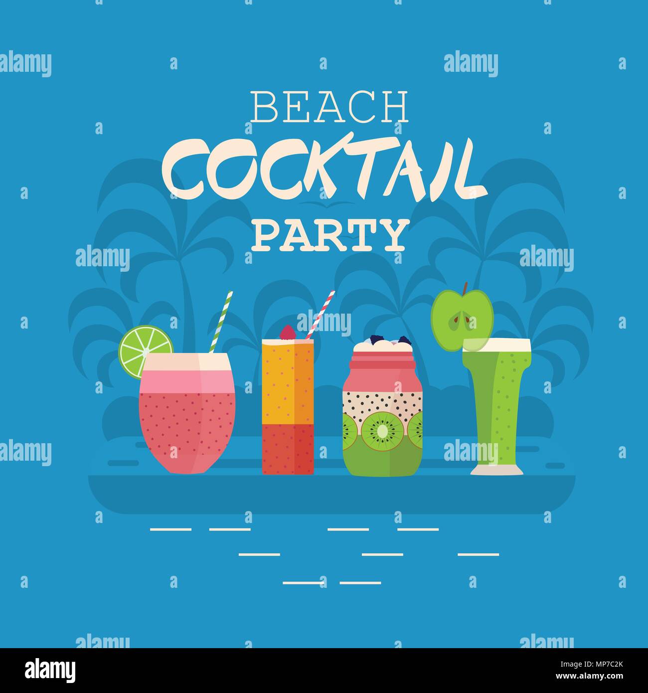 Collection fruit juice smoothies Stock Vector Images - Alamy