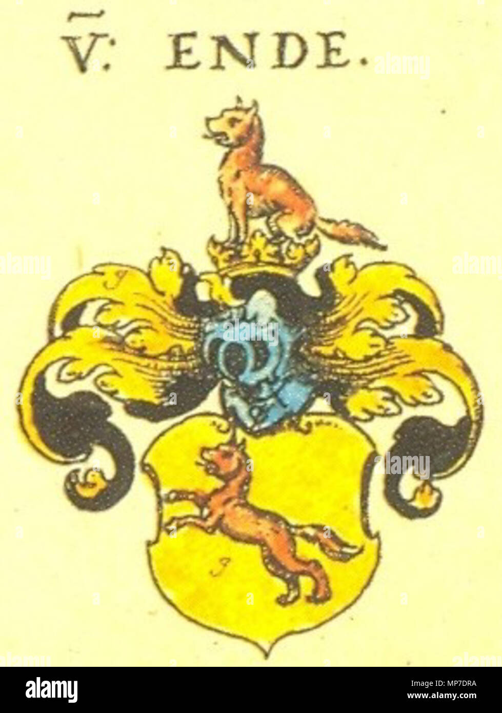 . Deutsch: Coat of arms of von Ende family from Siebmachers Wappenbuch ...