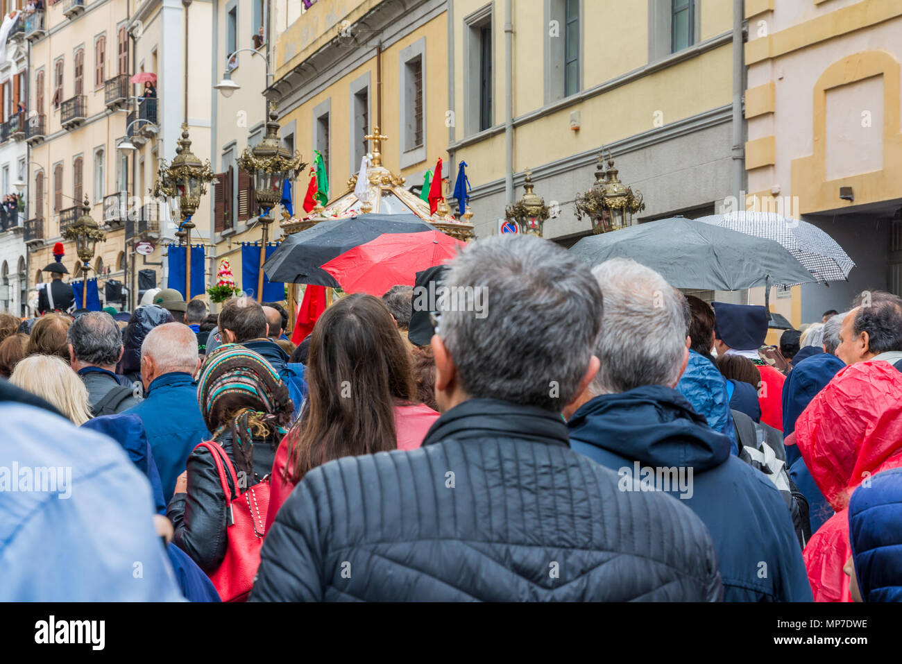 CAGLIARI, Italy - May 1, 2018: The famous Festival of Sant'Efisio in ...