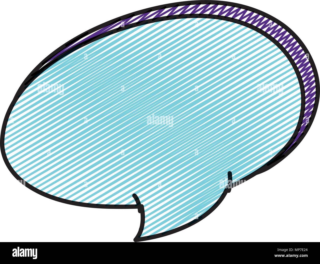 doodle oval chat bubble text message Stock Vector Image & Art - Alamy