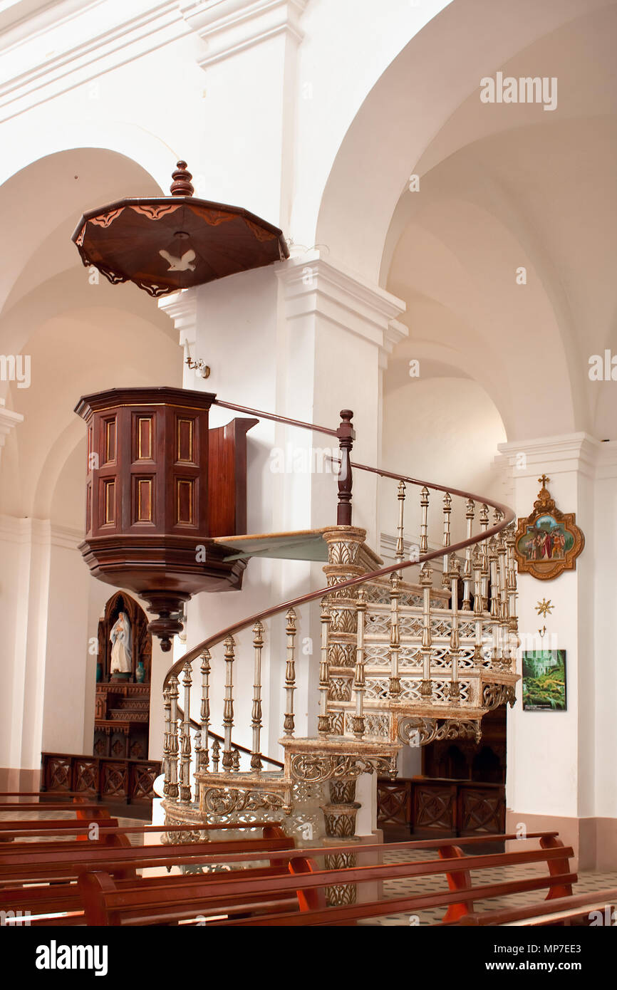 Speech church platform in the Parroquial de la Santisima church ...