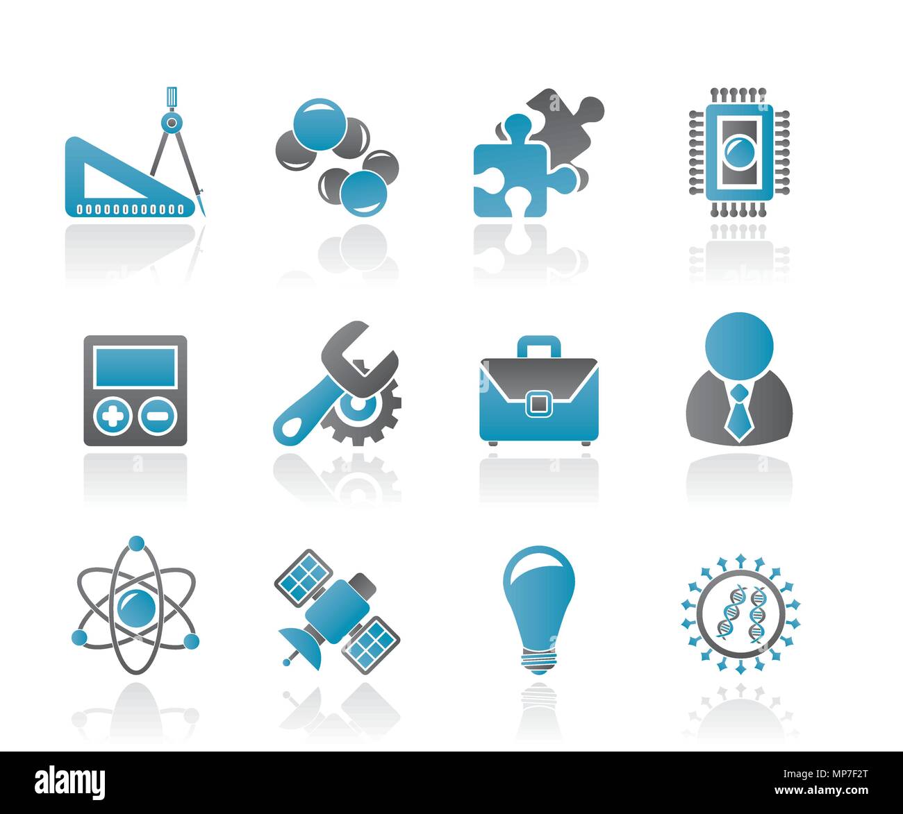Science and Research Icons - Vector Icon set Stock Vector Image & Art ...