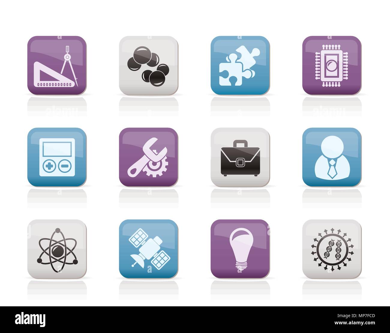 Science and Research Icons - Vector Icon set Stock Vector Image & Art ...