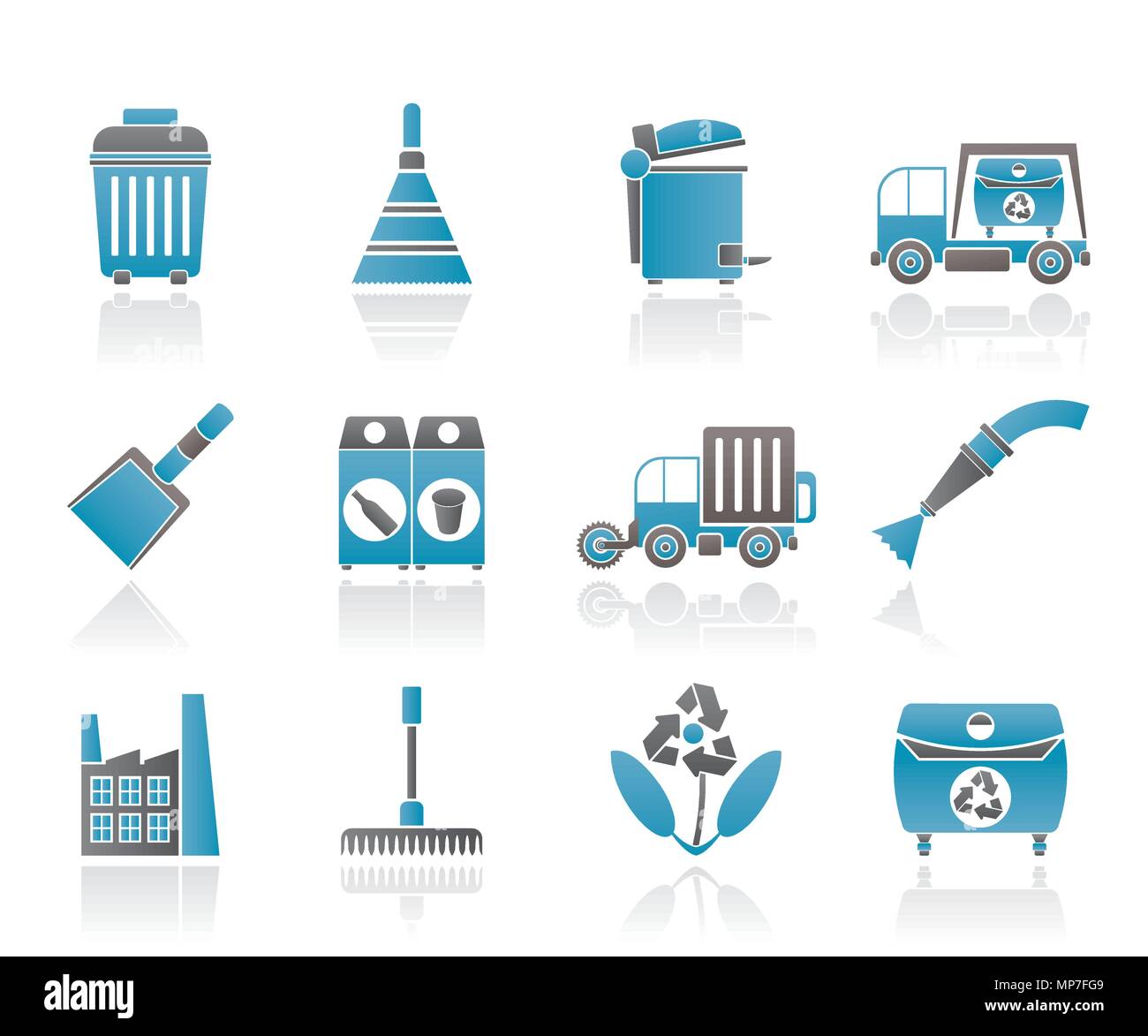 Cleaning Industry and environment Icons - vector icon set Stock Vector ...