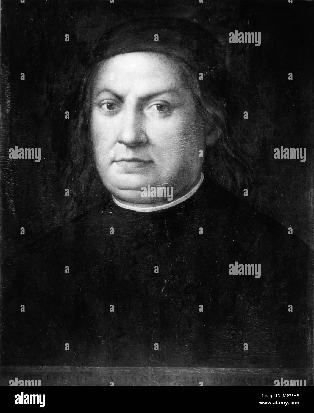 Anonymous (Italian). 'Portrait Bust of Perugino,' ca. 1500. oil on ...