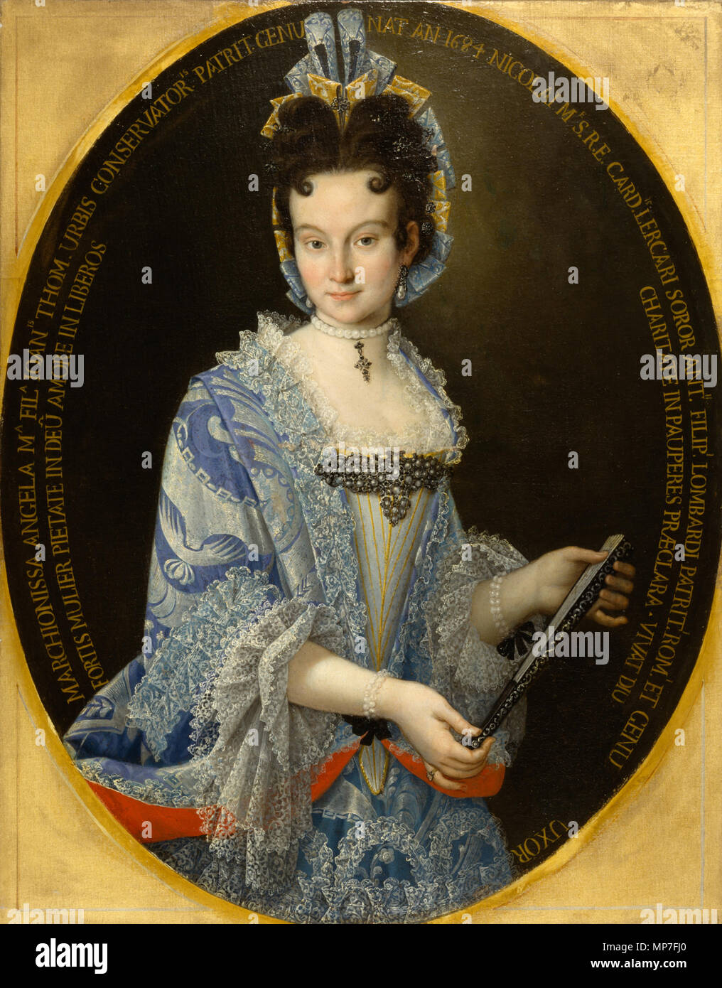 Anonymous (Italian). 'Portrait of the Marchioness Angela Maria Lombardi ...