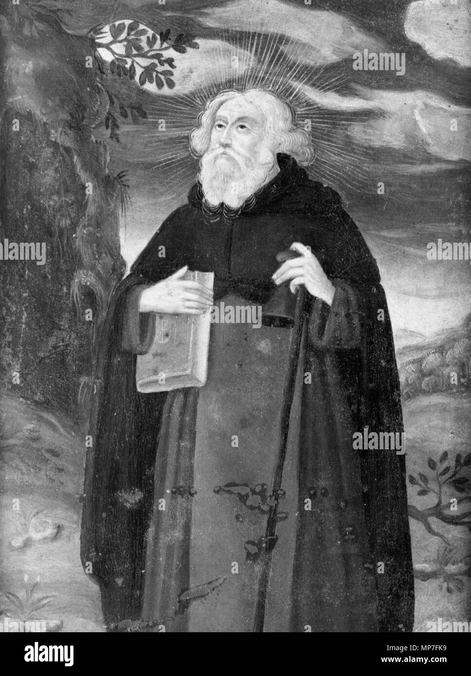 Painting religious vision Black and White Stock Photos & Images - Alamy